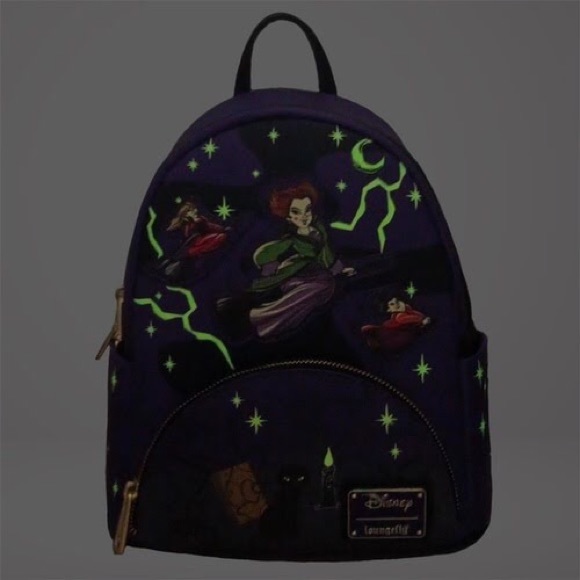 Loungefly | Bags | Loungefly Hocus Pocus Glowinthedark Mini Backpack ...